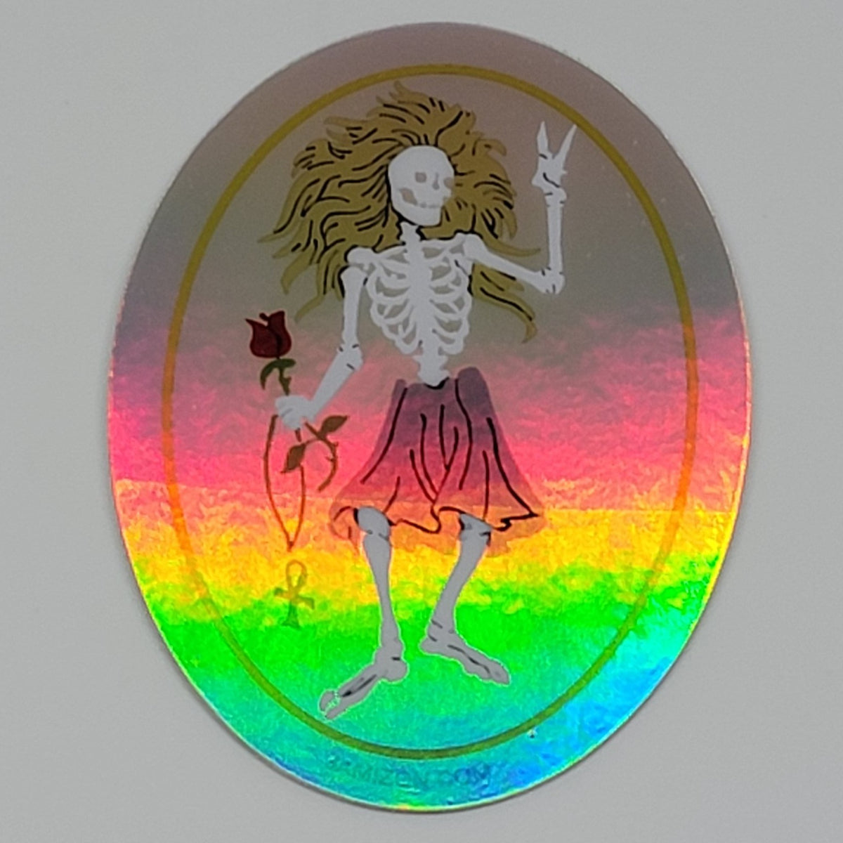 Rosebud Holographic Die Cut Sticker – Jamizon.com